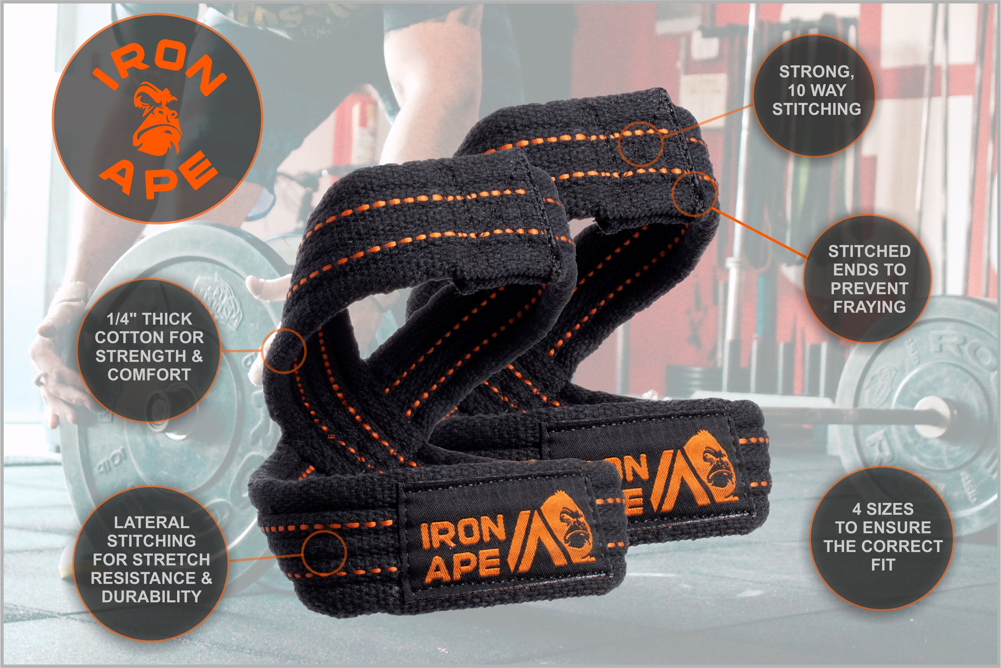 Heavy Duty Figure 8 Straps — IRONAPE
